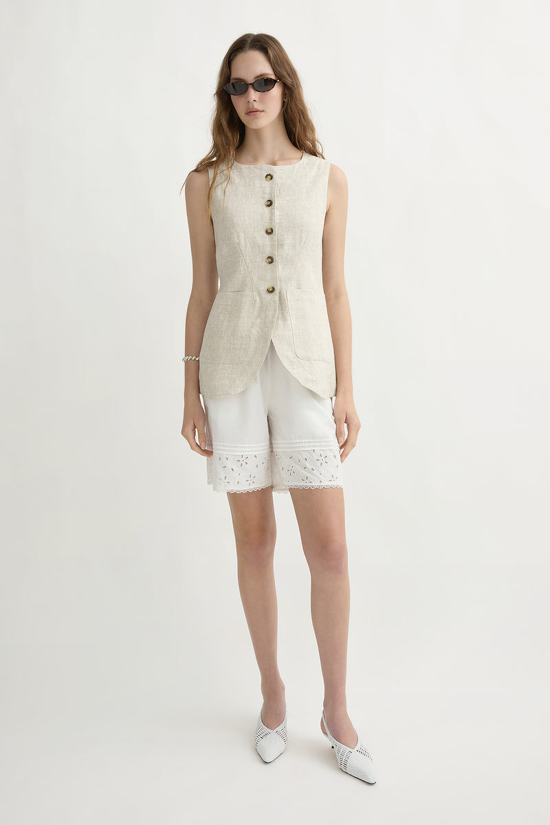 EMMA VEST - NATURAL – POSSE